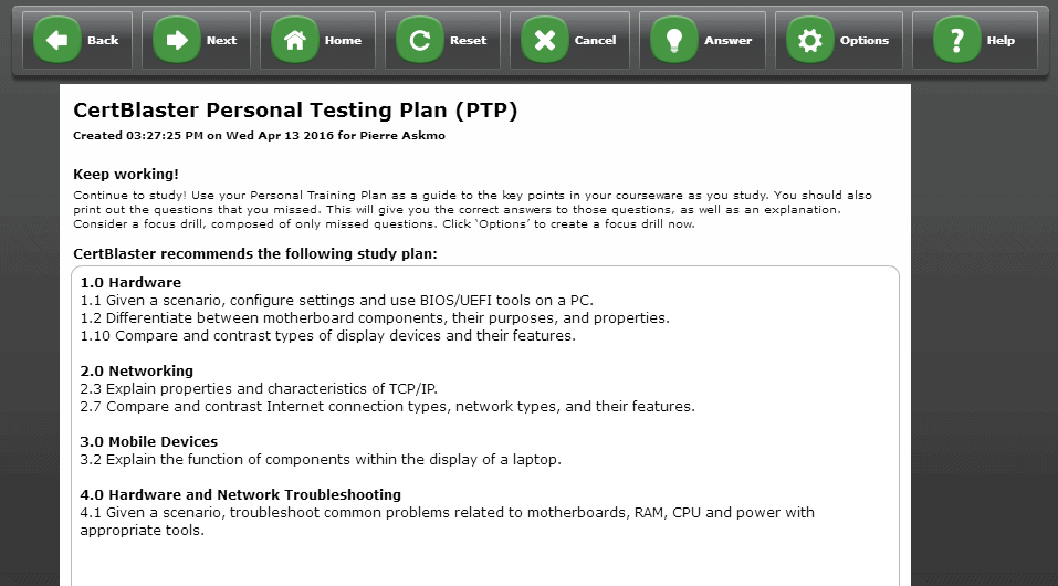 How should I study with CertBlaster practice tests? - CertBlaster